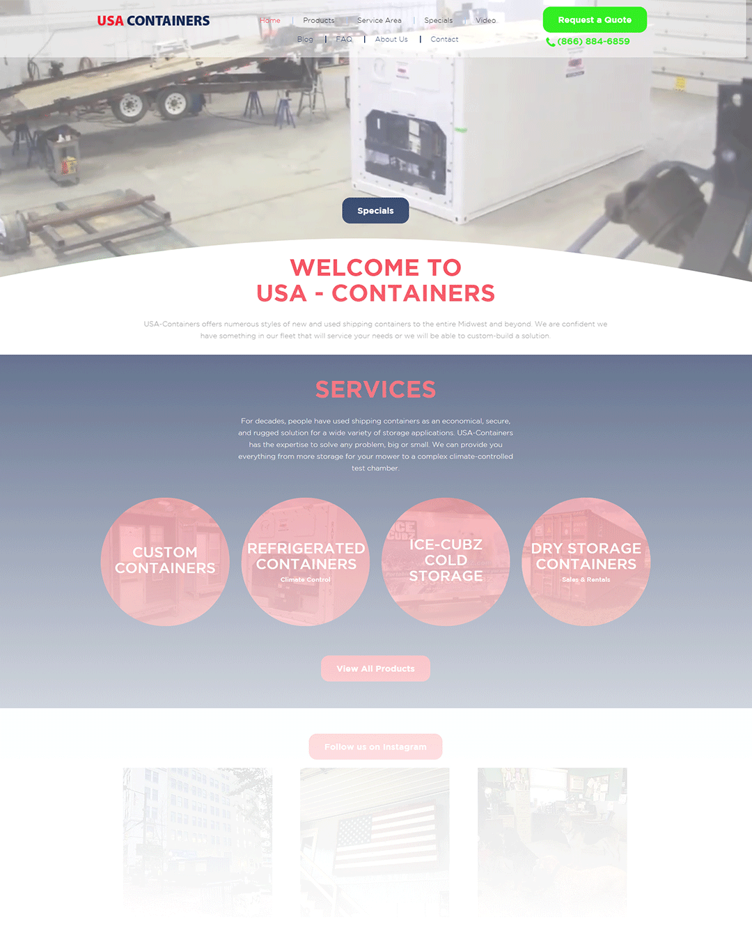New Website Launched | Shipping Containers in Illinois